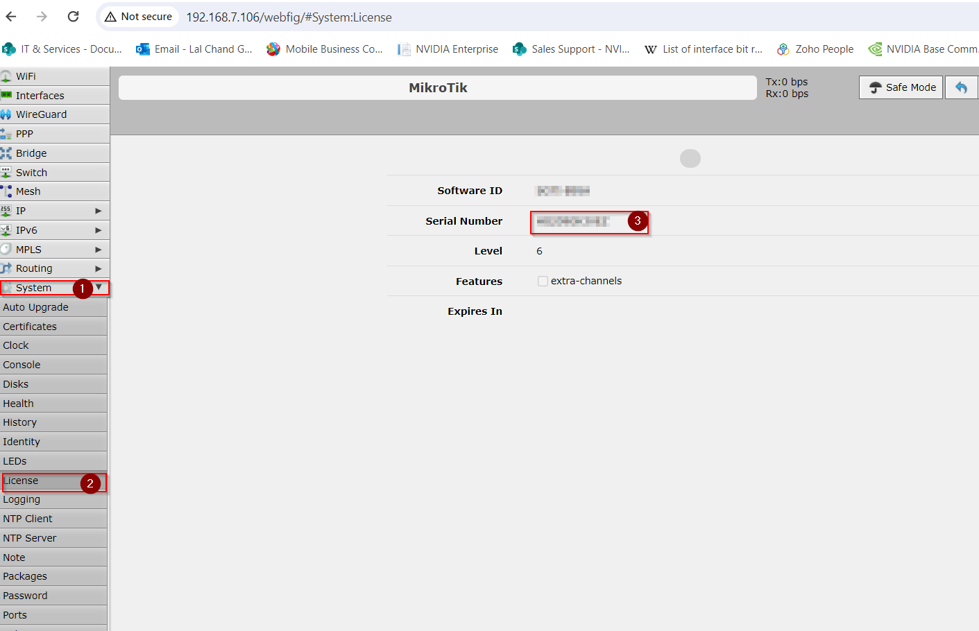 Find Serial Number in Mikrotik Devices Find Serial Number in Mikrotik Devices