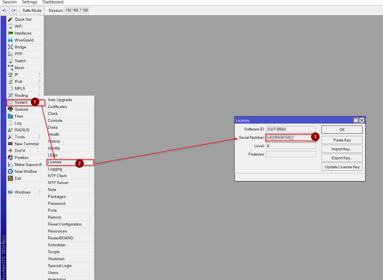 Find Serial Number in Mikrotik Devices Find Serial Number in Mikrotik Devices