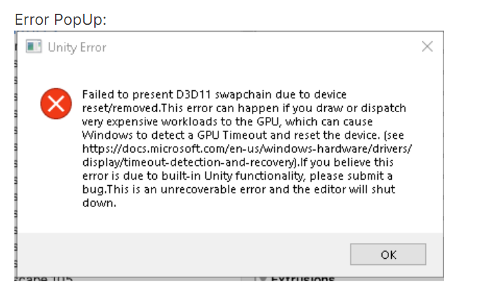 Solution For D3d11 Gpu Error In Windows 1110 